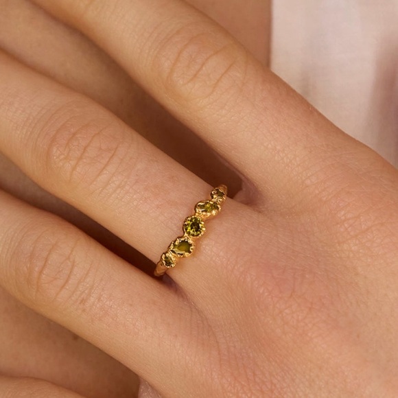 AGAPÈE | Jewelry | Agape Kor Green Ring | Poshmark